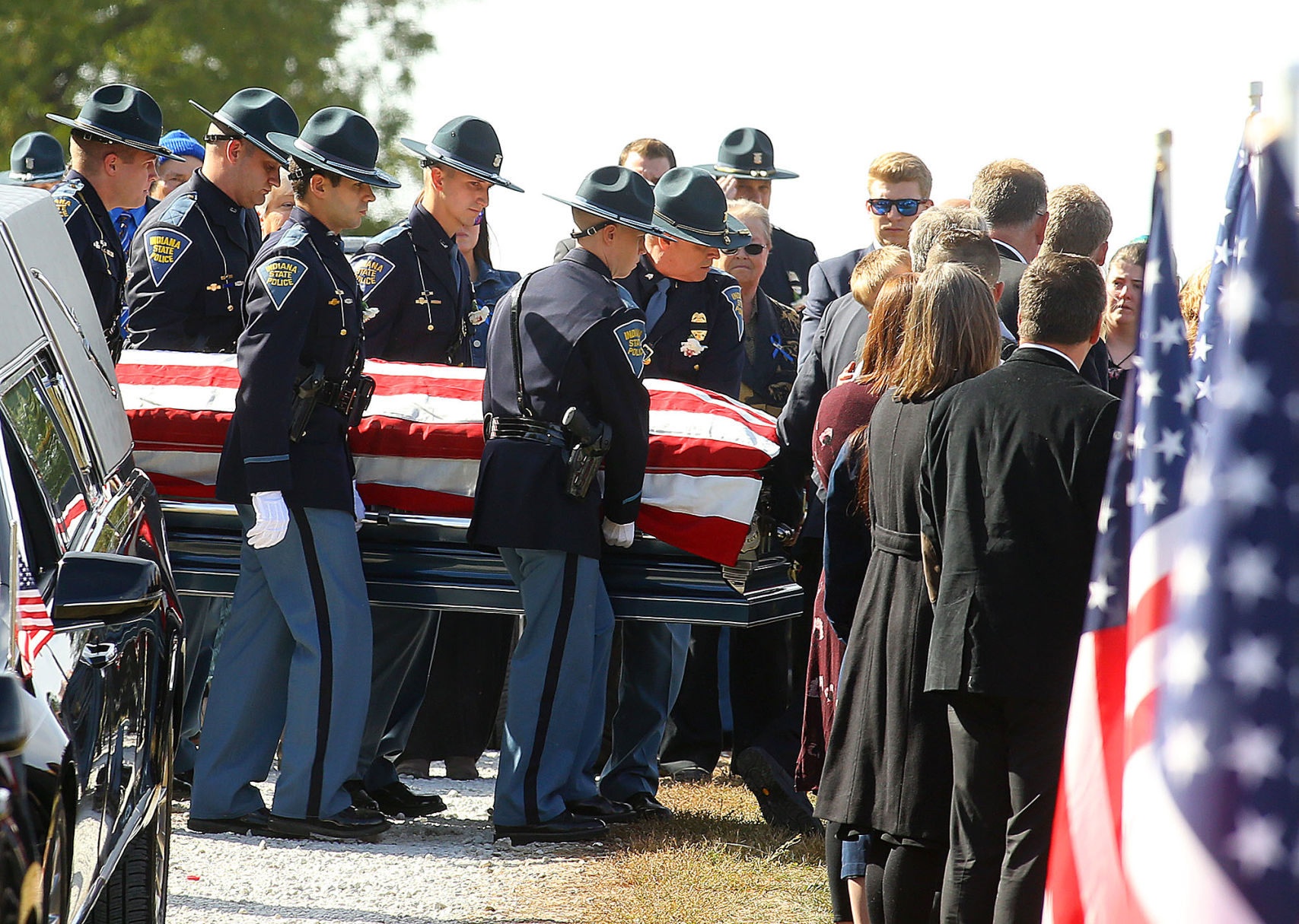 'A great man': Fallen Trooper Peter Stephan honored during emotional ...