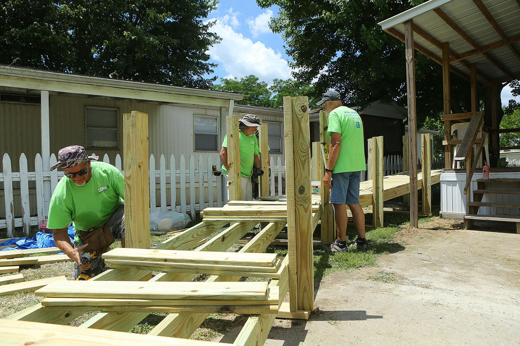Volunteers spend Saturday building ramps for people with reduced ...