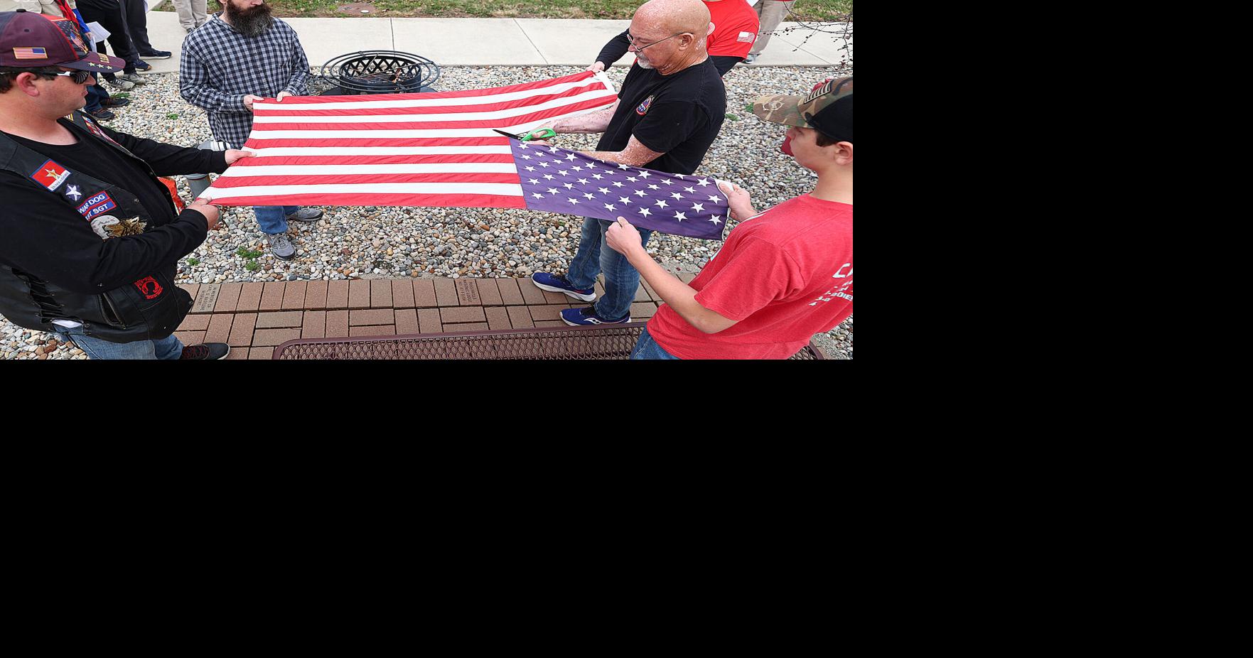 PHOTOS: Local AMVETS holds US flag ceremony | Local news ...