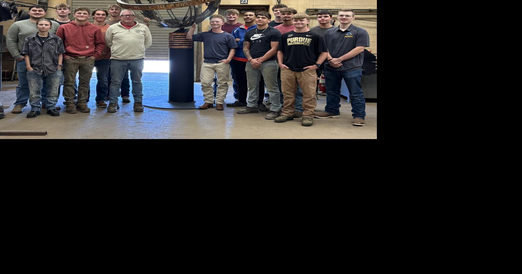 Kokomo Area Career Center students craft sculpture for America 250 ...