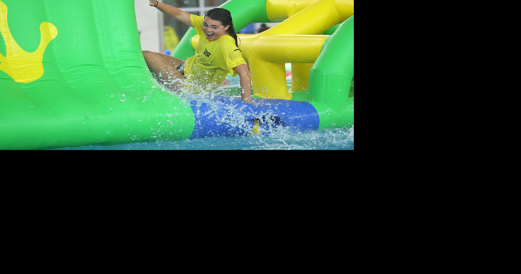 YMCA campers cool off with new Wibit obstacle course | News | kokomotribune.com
