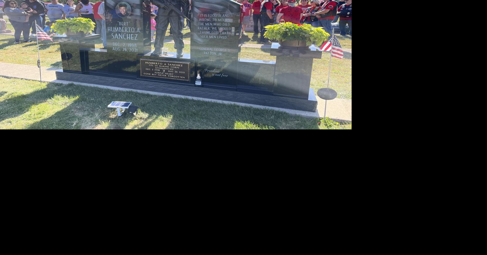 Family unveils monument of US Marine Cpl. Humberto Sanchez | Local news ...