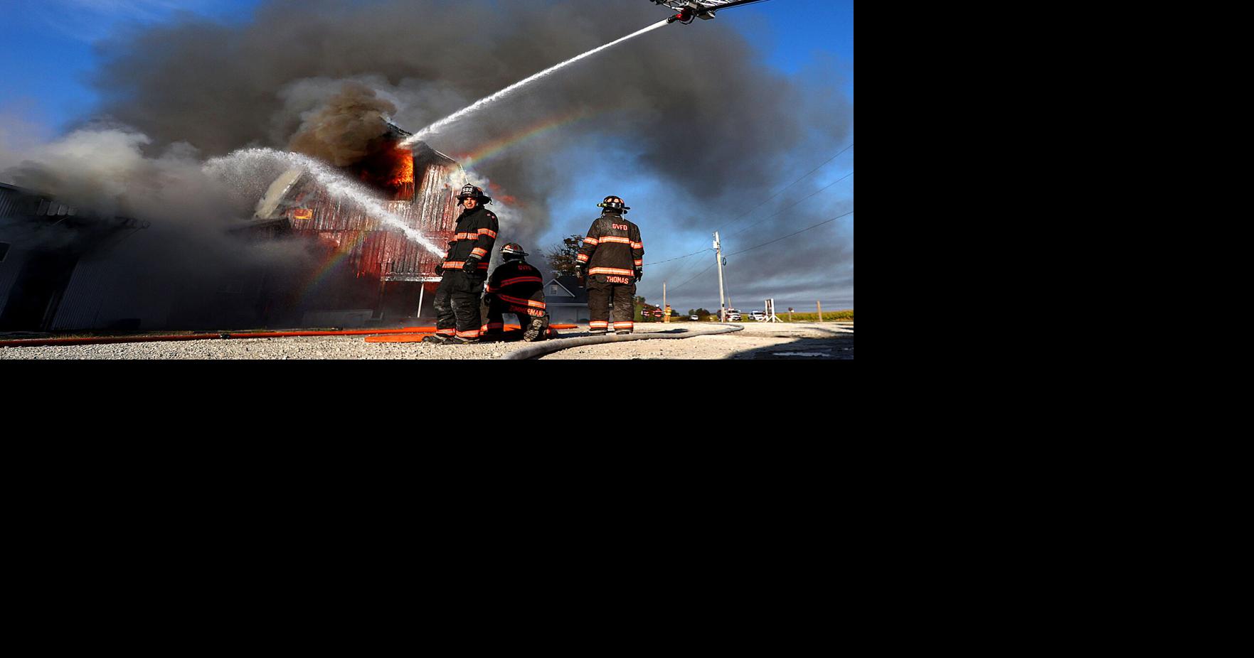 PHOTOS: Fire rages for hours at Maple Grove Distributing | News ...