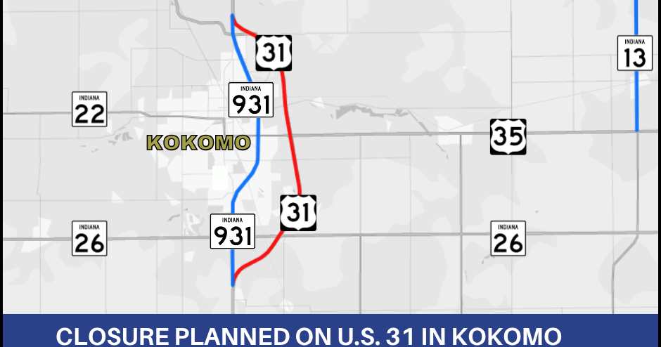 INDOT announces road closure on southbound U.S. 31 | News ...