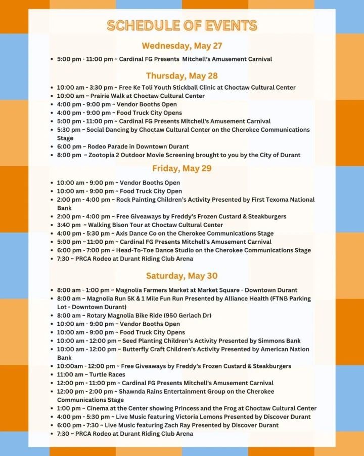 28th annual Magnolia Festival brings food, fun and visitors to Madill ...