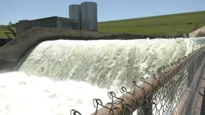 Denison Dam floodgates open to combat rising lake levels | Weather News ...