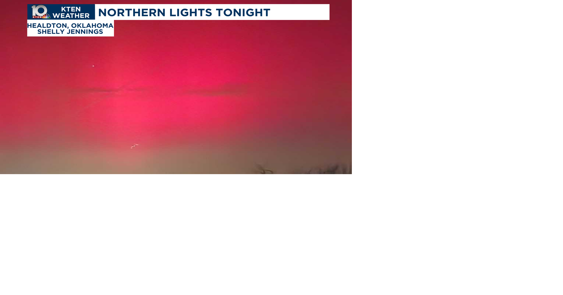 Tuesday night's Northern Lights | | kten.com