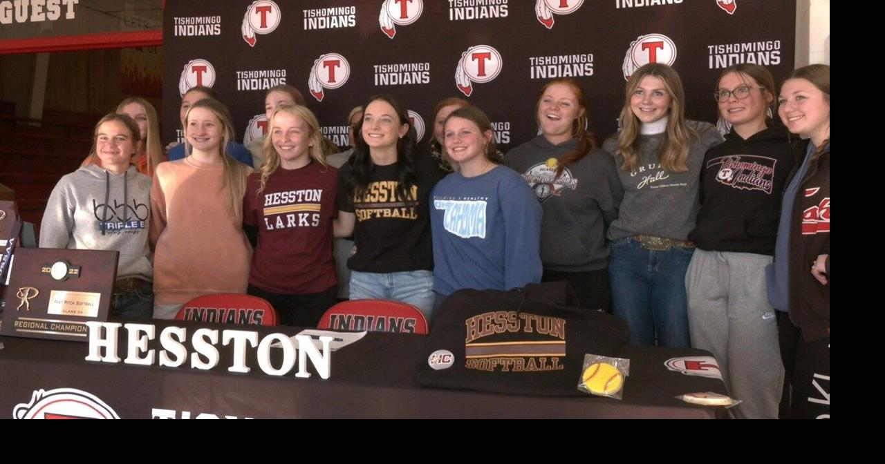 Tishomingo outfielder Trista Barrett signs with Hesston College ...