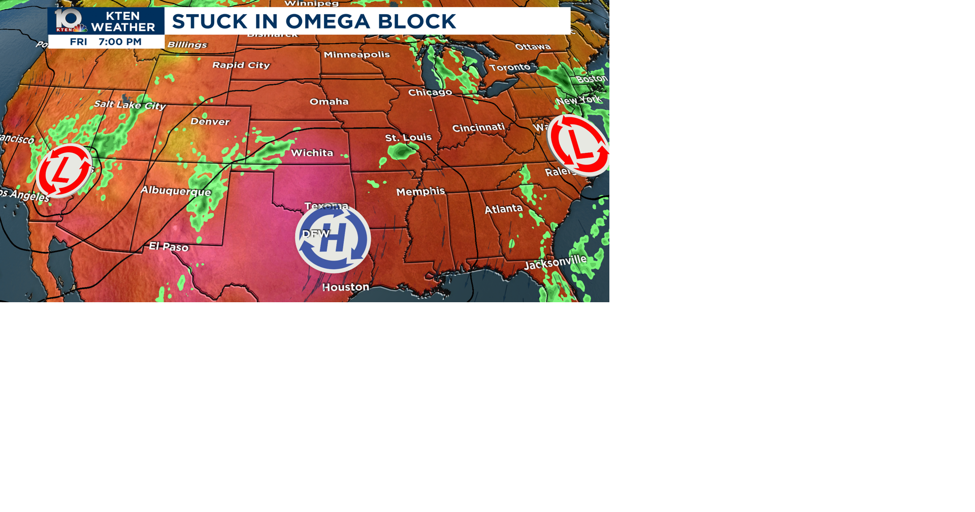 Omega Block Brings Scorching Heat to Texoma | Texoma-weather | kten.com