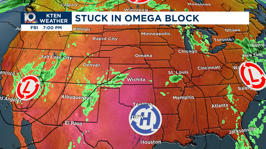 Omega Block Brings Scorching Heat to Texoma | Texoma-weather | kten.com