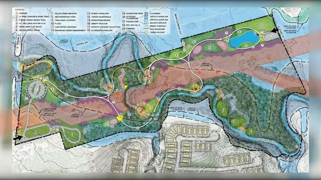 Plans released for Shark Tooth Park in Sherman | News | kten.com
