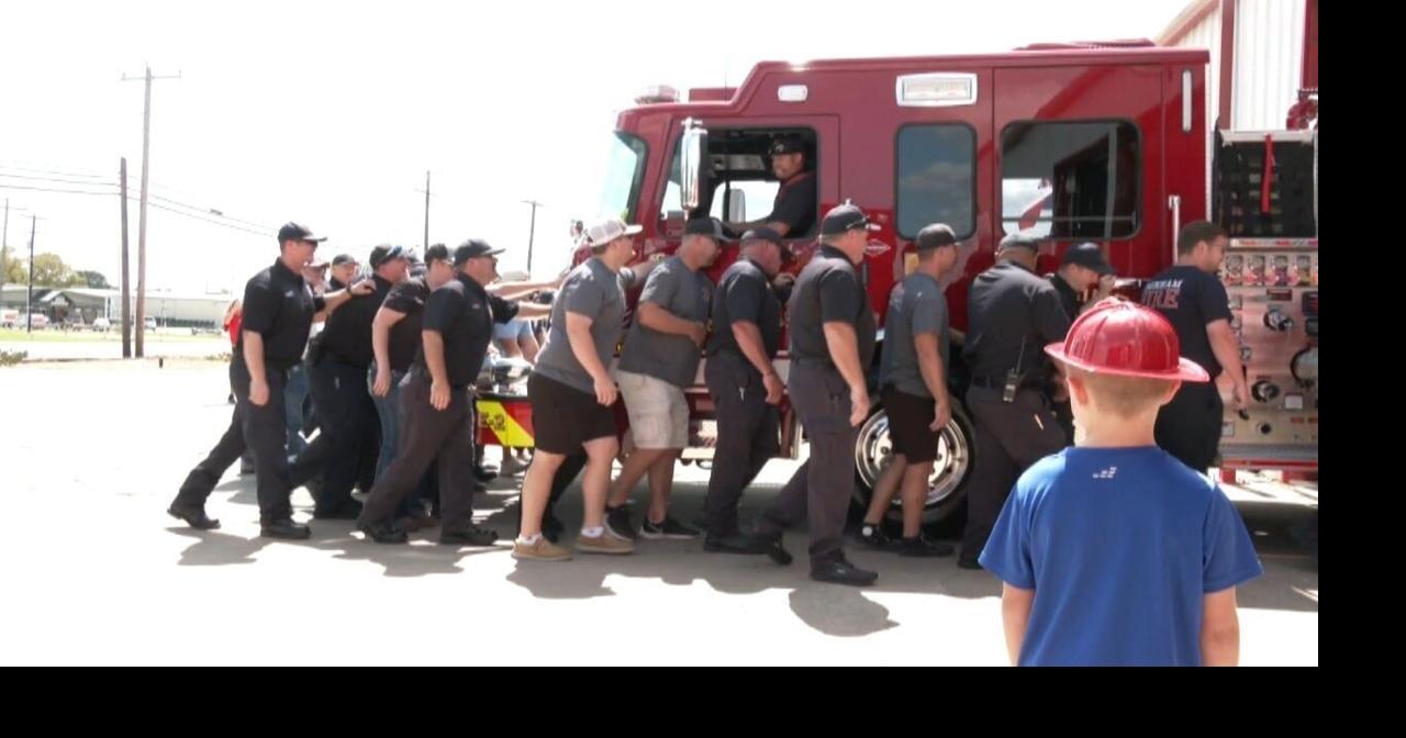 New Bonham fire engine gets a big push | News | kten.com