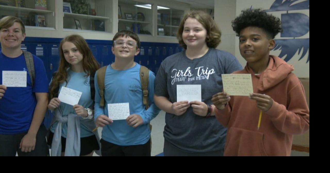 Dickson students send handwritten notes to hurricane victims | Oklahoma ...