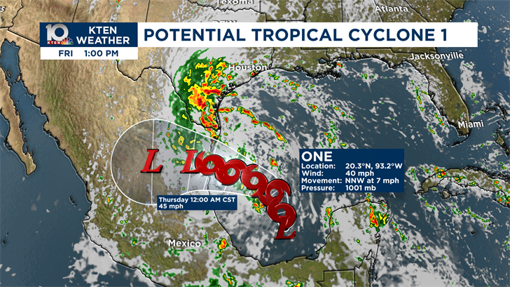 Potential Tropical Cyclone 1 to bring flooding rainfall to Texas ...
