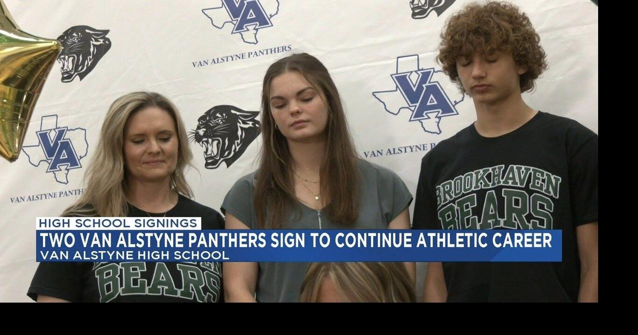 Two Van Alstyne Panthers sign to play sports at the next level | Sports ...