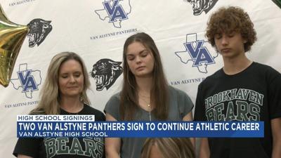 Two Van Alstyne Panthers sign to play sports at the next level | Sports ...