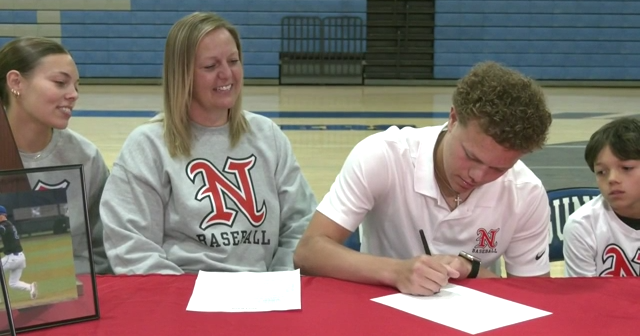 Gunter's do-it-all star signs with NOC Enid baseball | Sports | kten.com