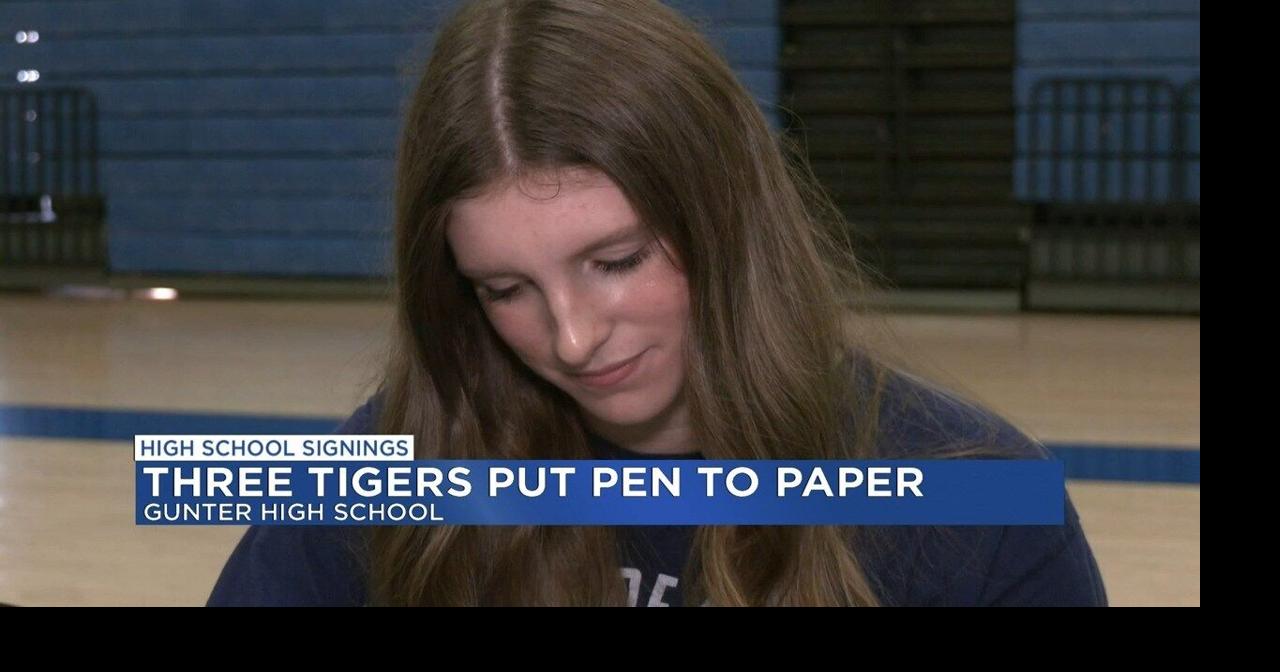 Three standout Gunter athletes sign NLI | | kten.com