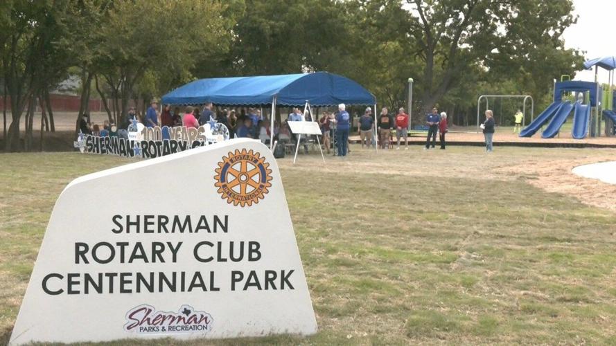 Sherman Rotary Club celebrates 100 years with a new city park | | kten.com