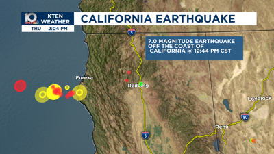 Seismic waves in Oklahoma after 7.0 earthquake off California coast ...