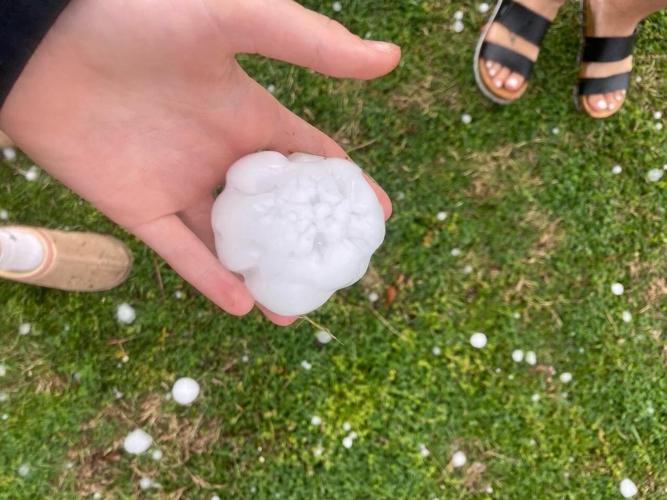 Baseball size hail pounds Texoma | Weather News | kten.com