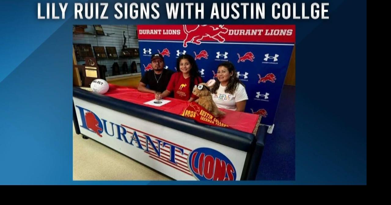 Durant's Lily Ruiz signs with Austin College | Sports | kten.com
