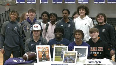 Three athletes sign letters of intent at Bonham | Sports | kten.com