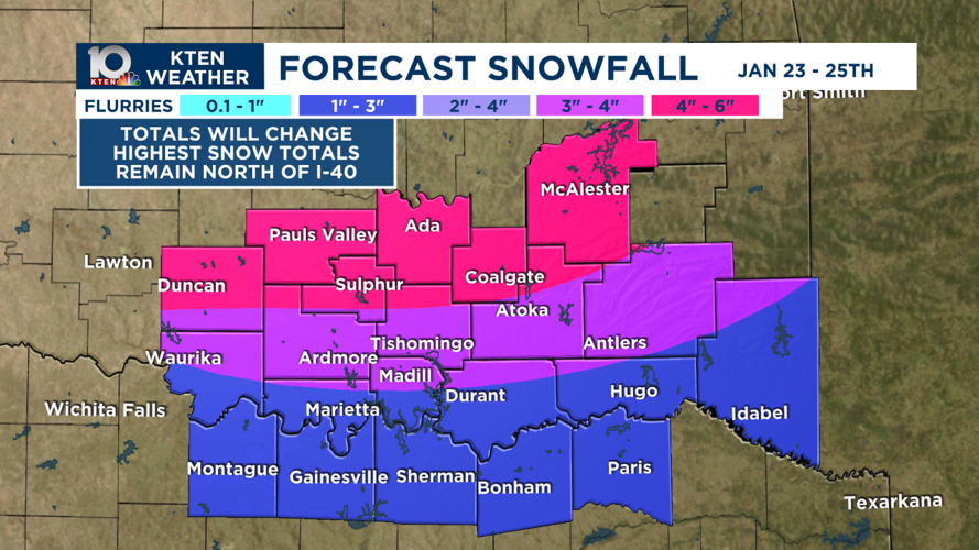 Winter Storm Warning for all of Texoma | Texoma-weather | kten.com