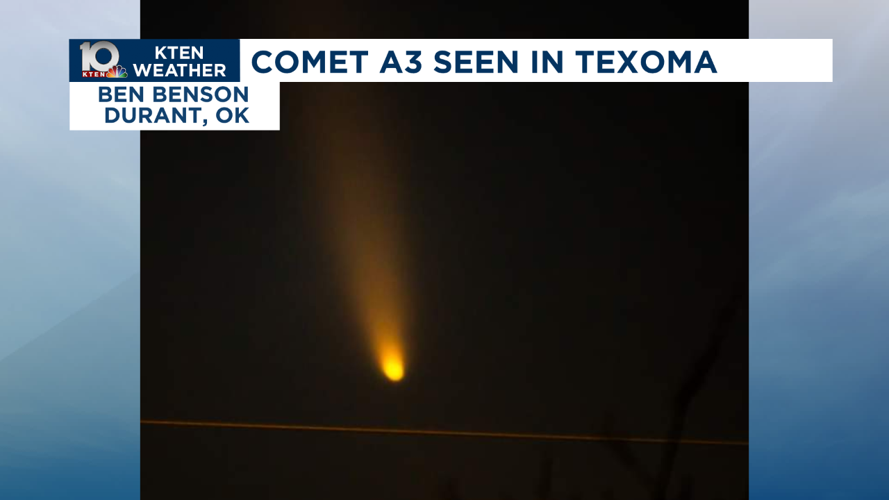 Comet A3 can be seen in Texoma | Weather | kten.com