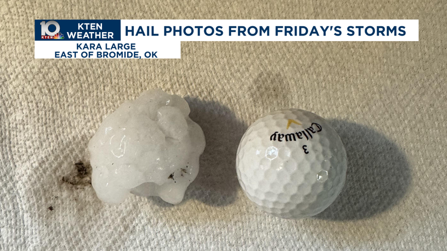 Two confirmed tornadoes and large hail fell in Texoma Friday | Weather ...