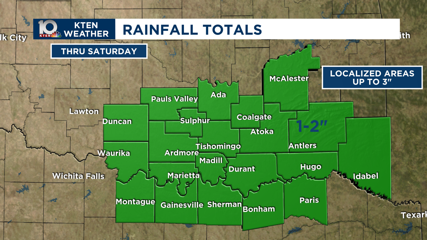 Lake Texoma expected to rise near the spillway | Weather | KTEN | kten.com