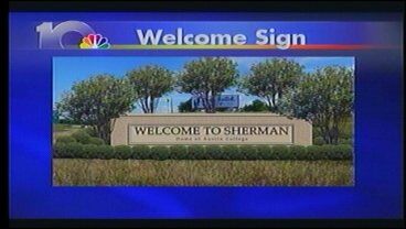 Welcome Sign War Between Denison & Sherman | | kten.com