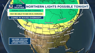 Northern lights may be visible in Texoma | Weather | kten.com