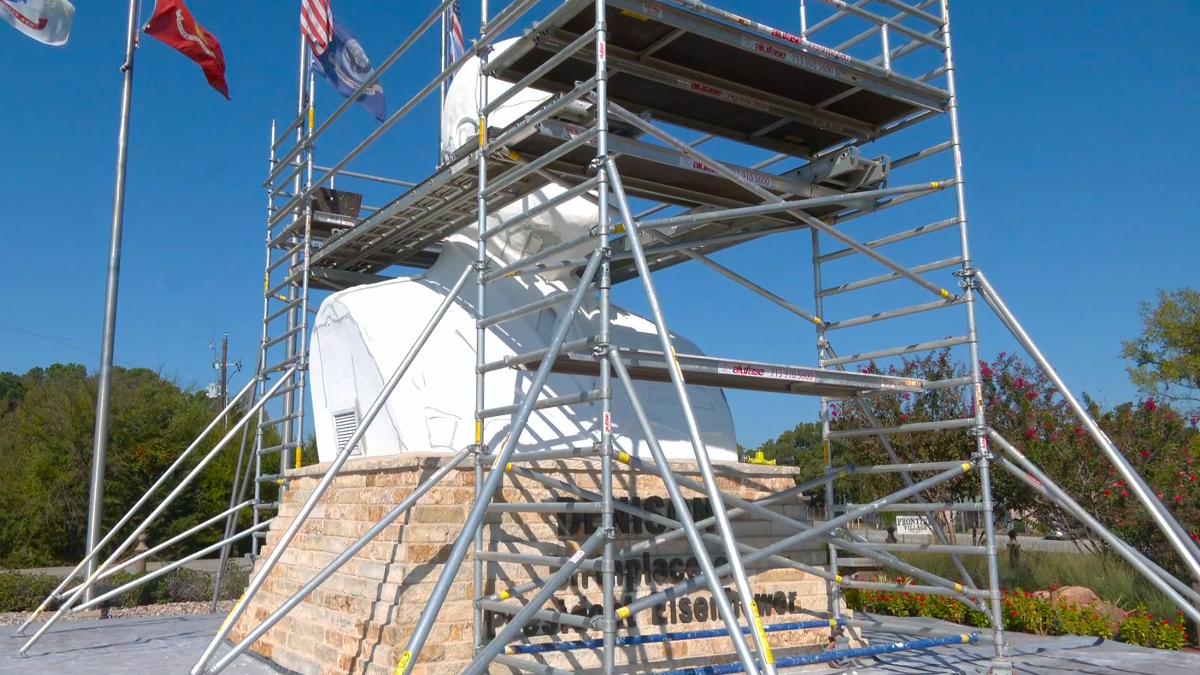 Repairs to Eisenhower monument underway in Denison | News | kten.com