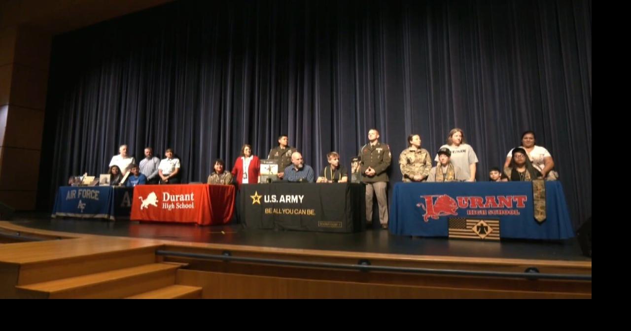 Durant High School salutes seniors headed to military service ...