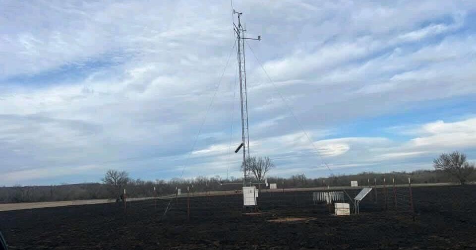 Fire burned through mesonet station | | kten.com