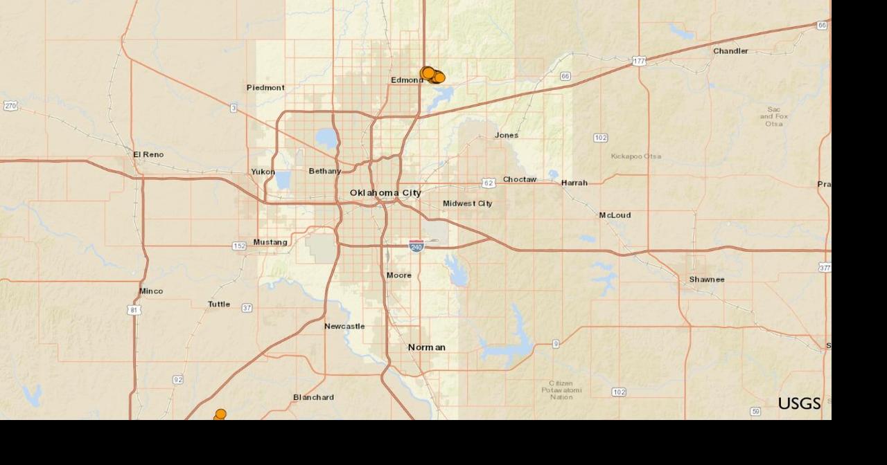 Earthquakes recorded near Oklahoma City suburb | | kten.com
