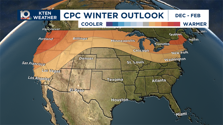 2023 winter outlook released | Weather News | kten.com