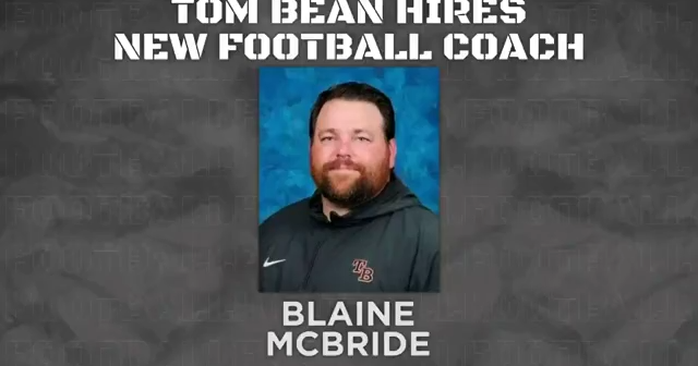 Tom Bean promotes McBride to head football coach | Sports | kten.com