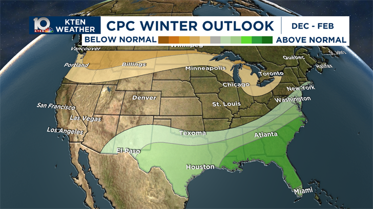 2023 winter outlook released | Weather News | kten.com