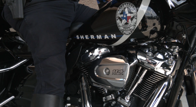 Sherman PD's Motorcycle Unit riding the thin blue line | News | kten.com