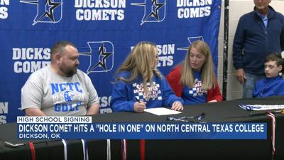 Dickson Lady Comets Kya Lamb Signs to NCTC to Play Golf | | kten.com