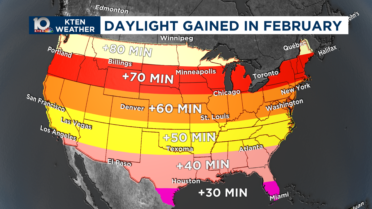 Gaining daylight and seeing later sunsets | Weather News | kten.com