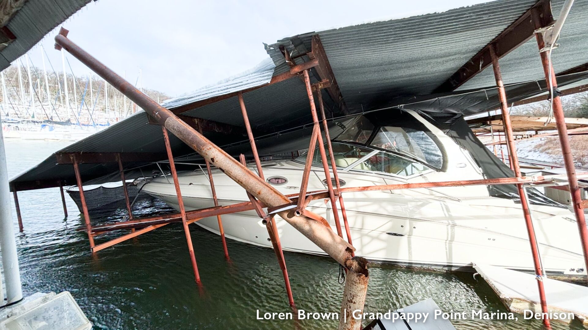 Accumulated ice blamed for roof collapses across Texoma | Texas ...