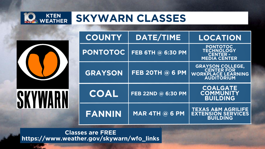SKYWARN training ongoing in Texoma | Weather News | kten.com