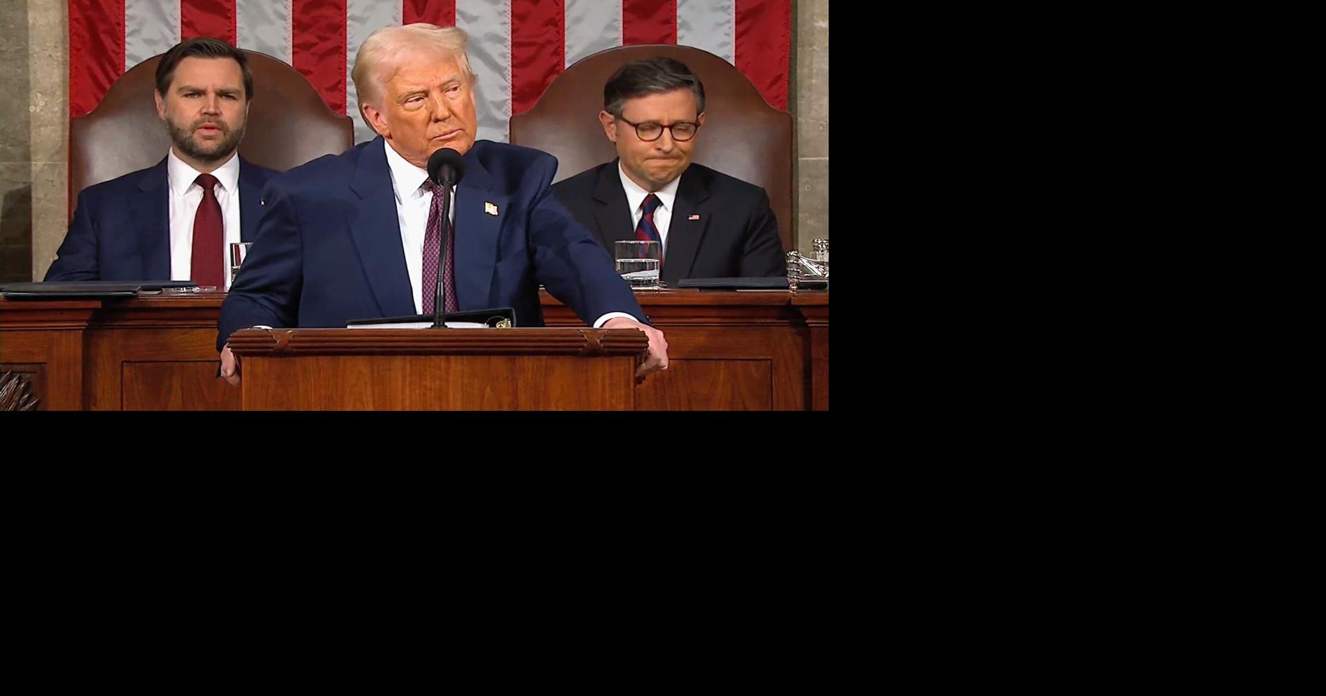 Trump promises to keep up 'swift and unrelenting action' in speech to ...