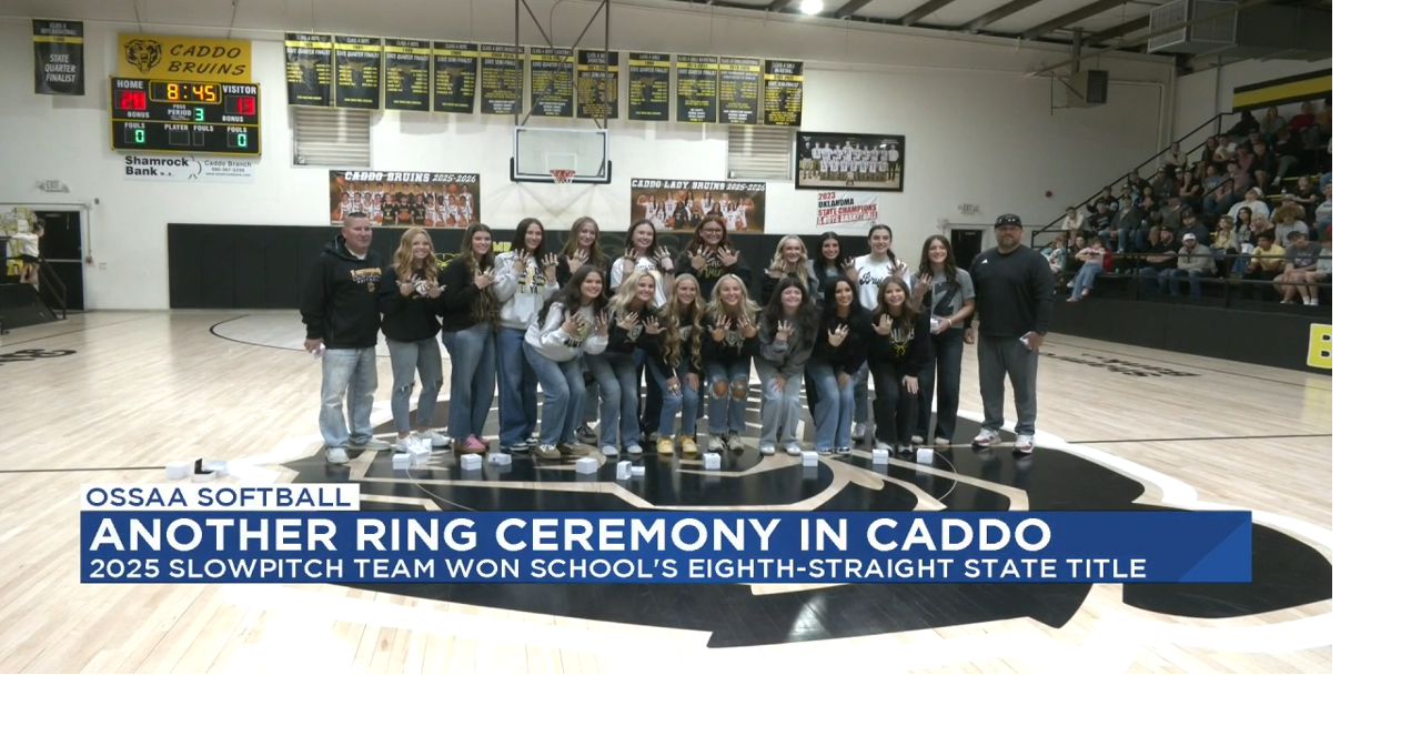 Caddo honors 2025 state champion slowpitch team | Sports | kten.com