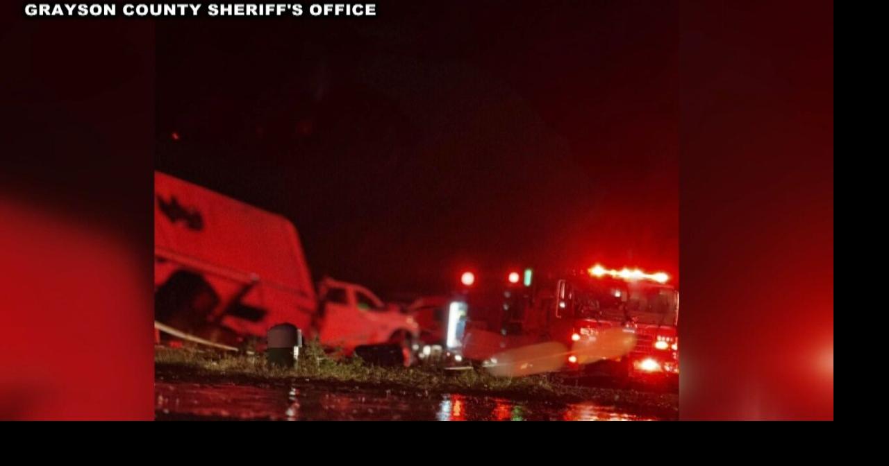 Severe weather damages mobile homes at Gunter RV park | | kten.com