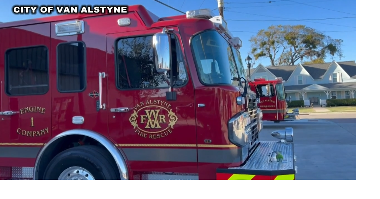 Van Alstyne Fire Department pushes in new truck | News | kten.com