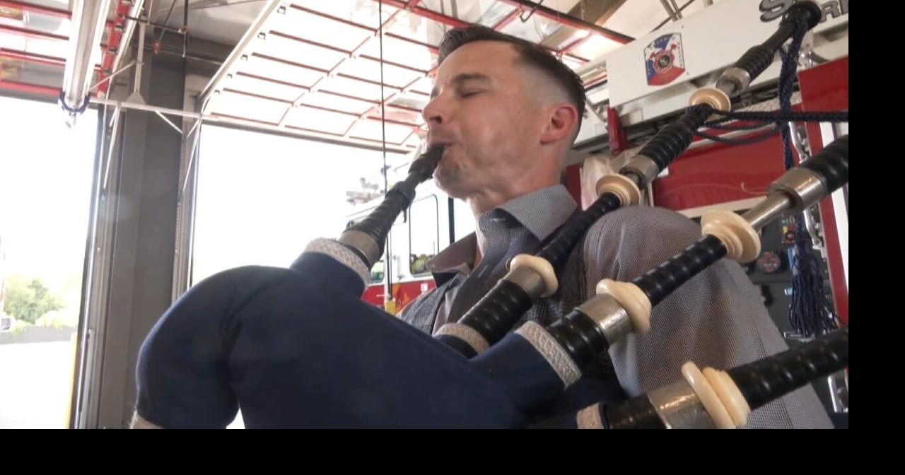 Sherman firefighter authors bagpipes tutorial | Features | kten.com